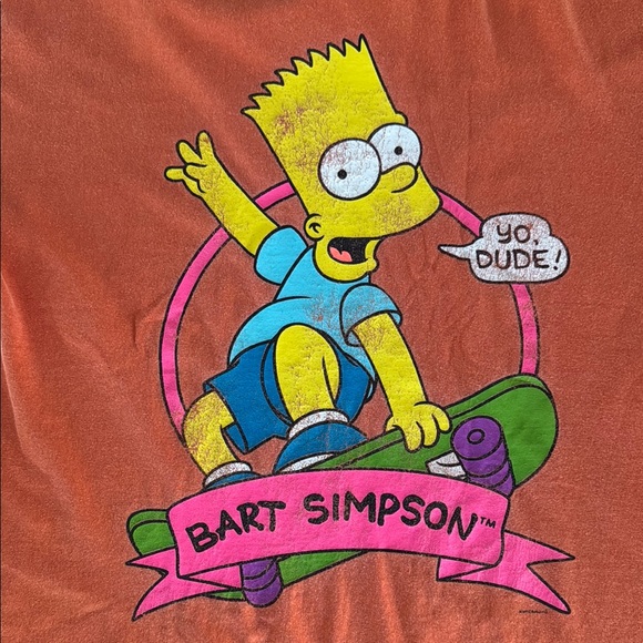 Shirts | Bart Simpson Skateboard Yo Dude Tshirt | Poshmark
